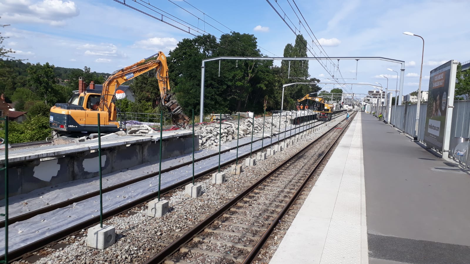 Passage en revue des travaux d'été sur la partie sud du RER B